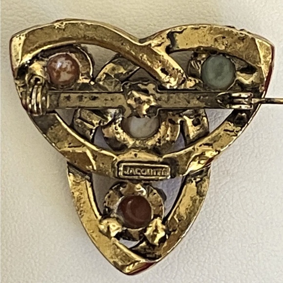 Jacobite | Jewelry | Vintage Jacobite Celtic Knot Gold Tone Brooch ...